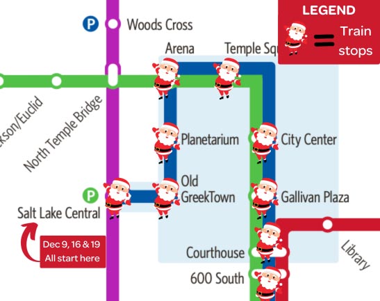 All Aboard UTA's Jingle Train