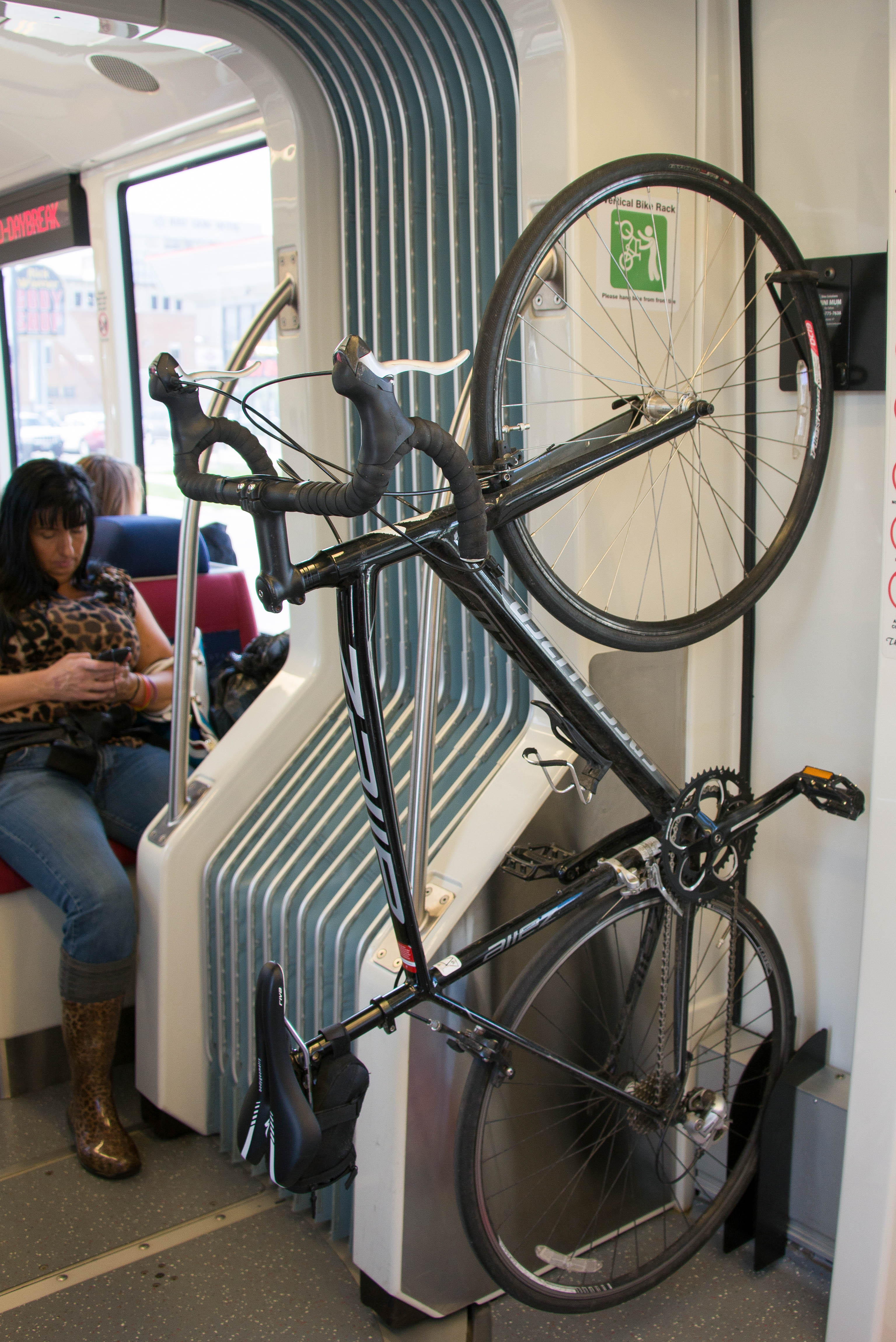 Bike Racks on TRAX
